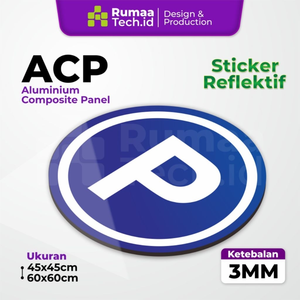 Jual SIGN BOARD PARKIR ACP // ALUMUNIUM // ACP 3MM //STICKER REFLEKTIF ...