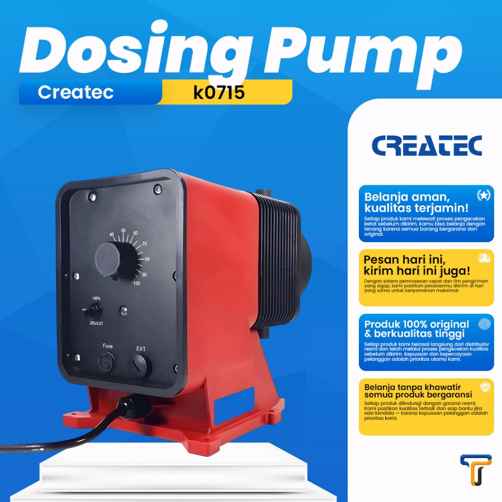 Jual DOSSING PUMP CREATEC K 0715 DOSING PUMP CREATEC K0715 ( 15LPH 7BAR ...