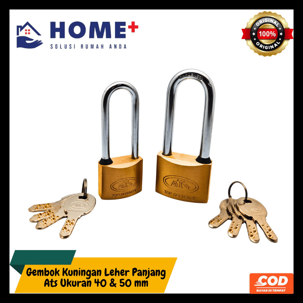 Jual ATS Gembok Kuningan Leher Panjang Berbagai Ukuran 100% ORIGINAL ...