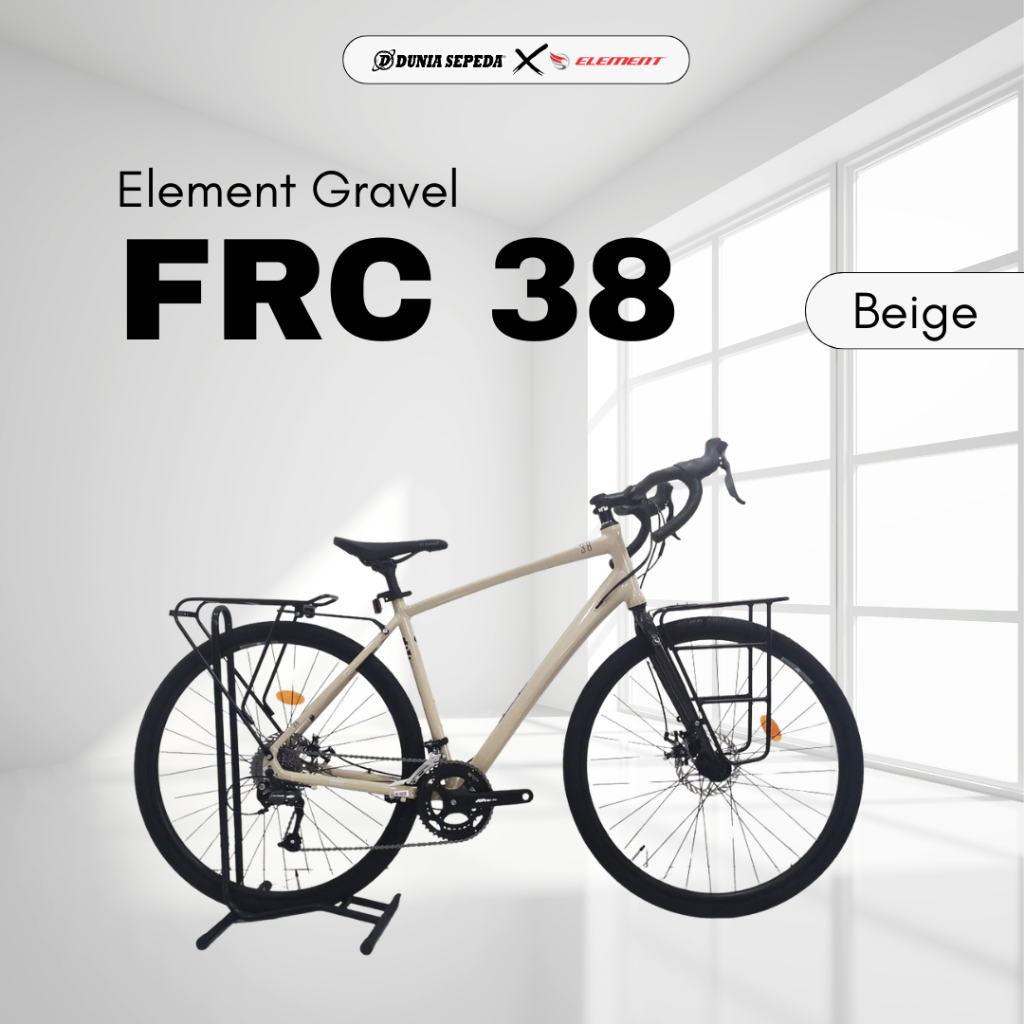 Jual SEPEDA GRAVEL BIKE ELEMENT FRC 38 NEW 2025 ALLOY 16 SPEED | Shopee ...