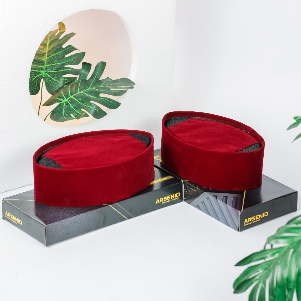 Jual Peci Songkok Kopiah Merah Maron Ac Tinggi 8 Dan 9 Cm - Nyaman ...