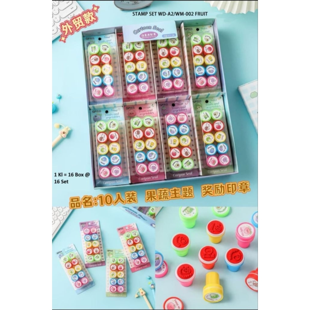 Jual Stempel motif Panda 10pcs / stempel motif hewan laut/ stempel ...
