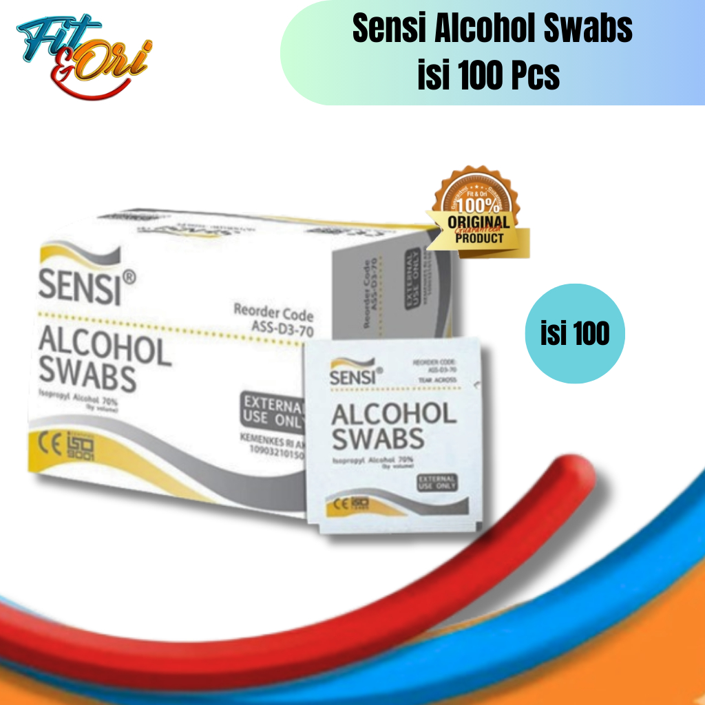 Jual Alkohol Swab SENSI Tissue Sensi Alkohol Swab Tisu Alkohol Sensi ...