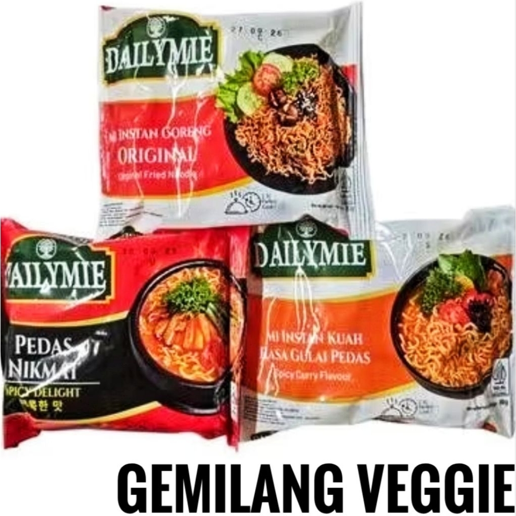 Jual daily mie vegan mie instant vegetarian | Shopee Indonesia