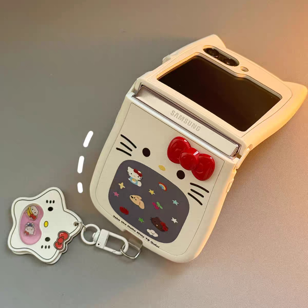 Jual Soft Case Cute Hello Kitty phone case For Samsung Z Flip 7 6 5 ...