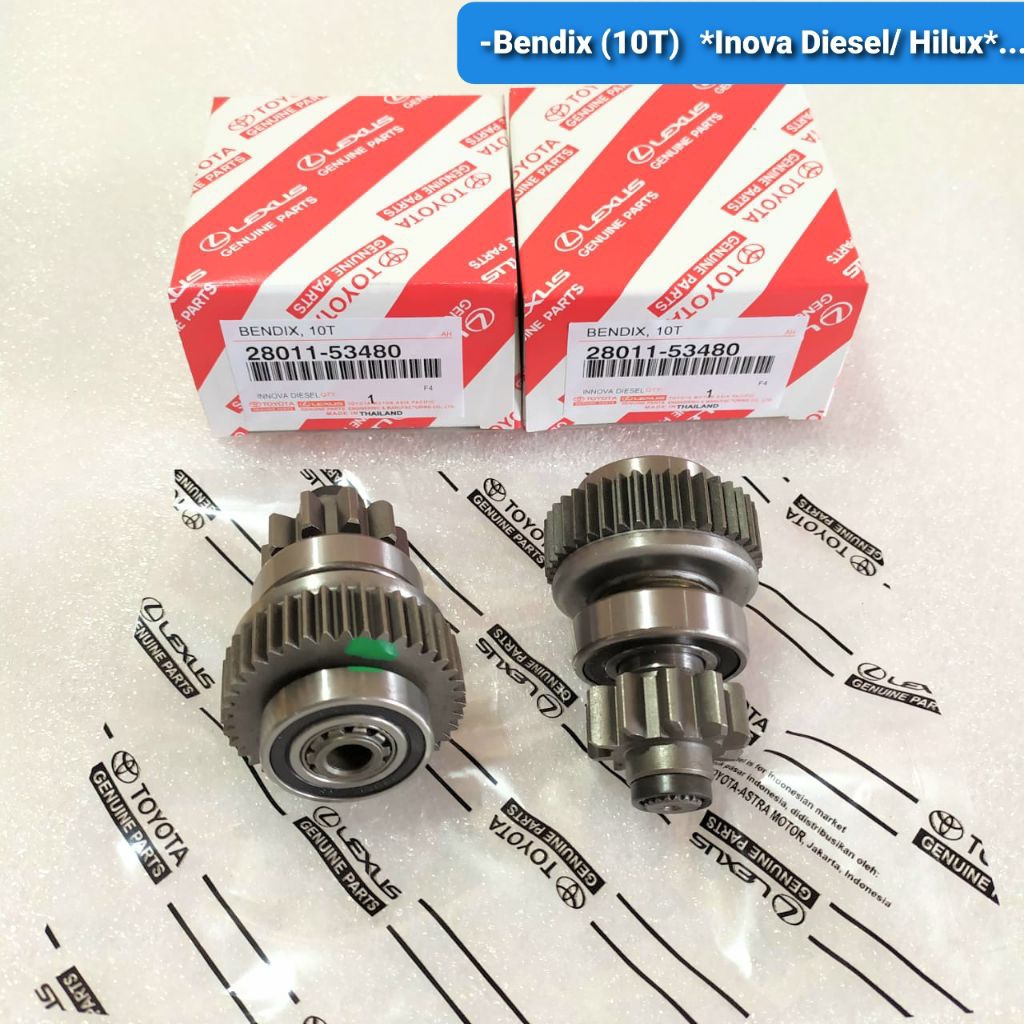 Jual BENDIX STARTER TOYOTA INNOVA DIESEL HILUX VIGO 10T 1PCS | Shopee ...
