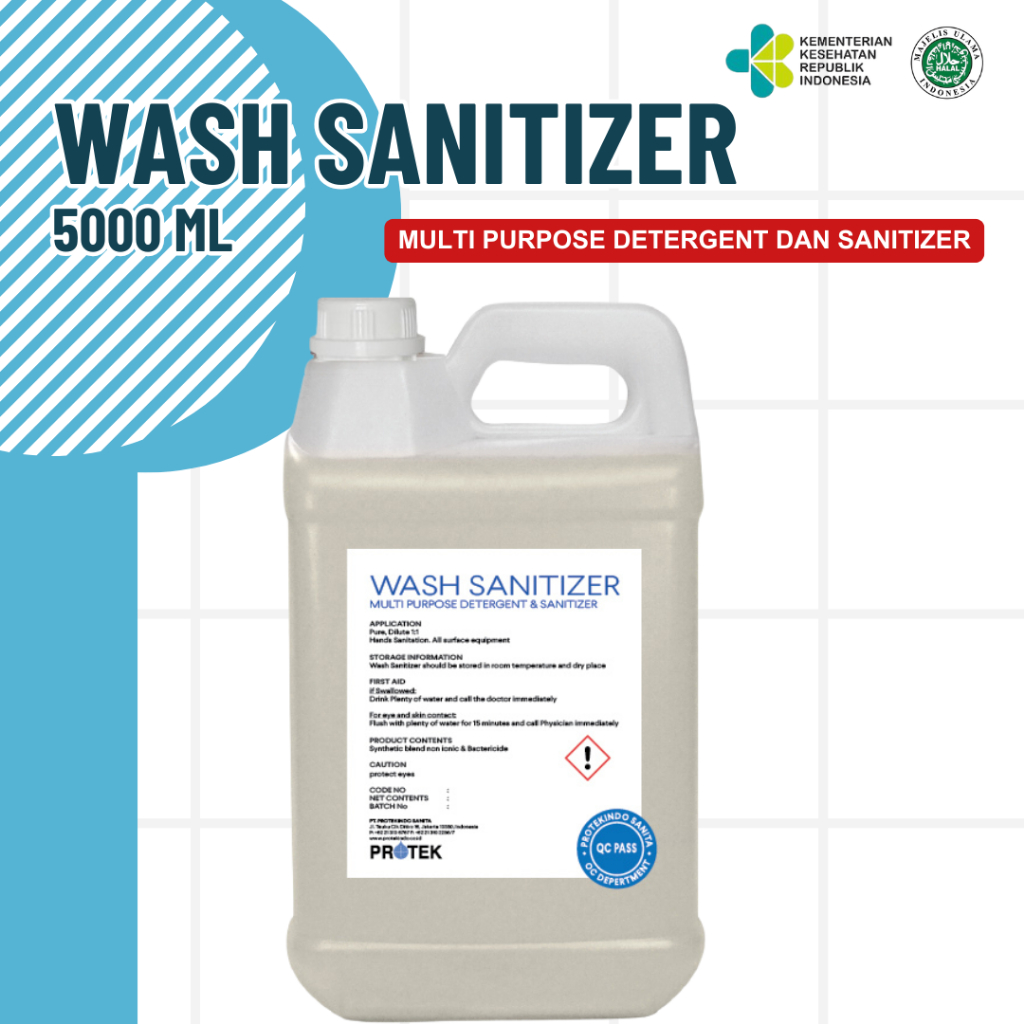 Jual Protek Chemical Wash Sanitizer 5L - Detergen & Sanitizer ...