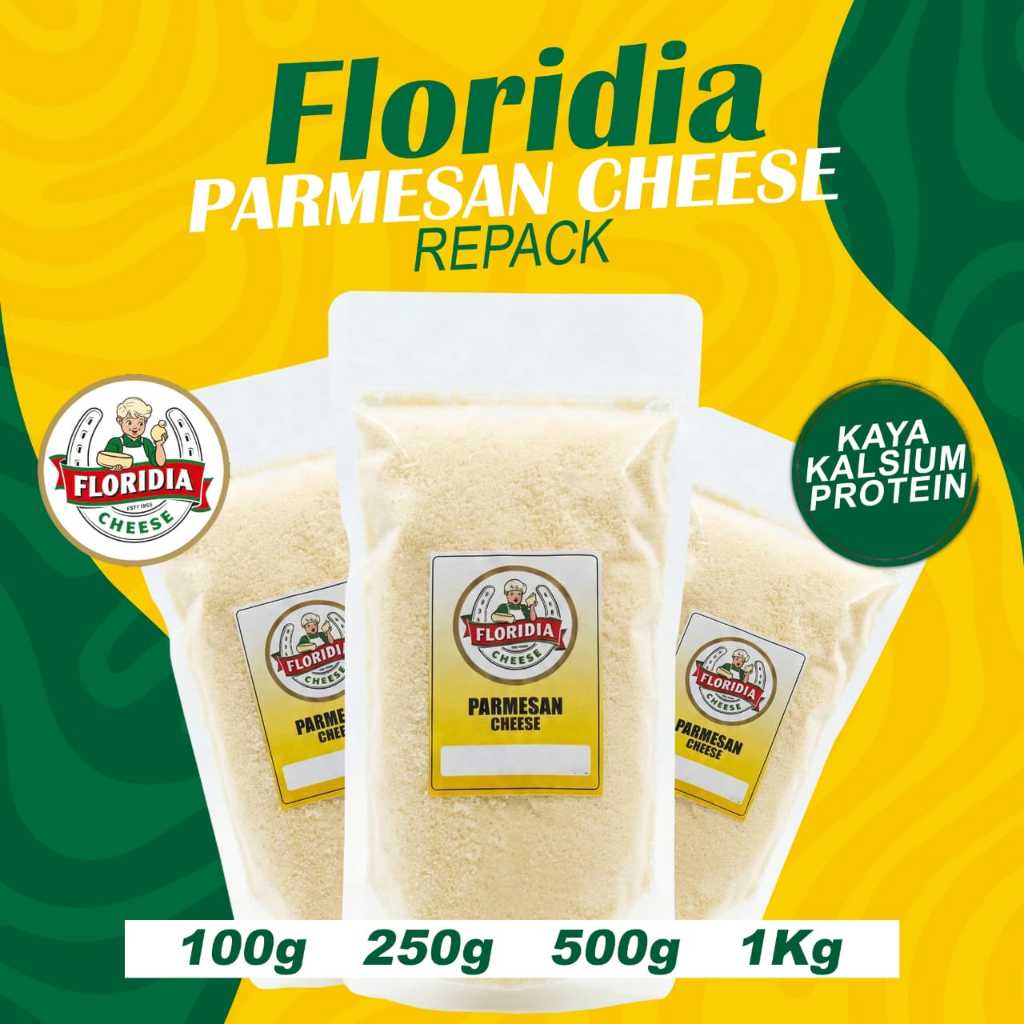 Jual FLORIDIA Parmesan Cheese 1kg / Keju Parmesan Bubuk / Grated ...