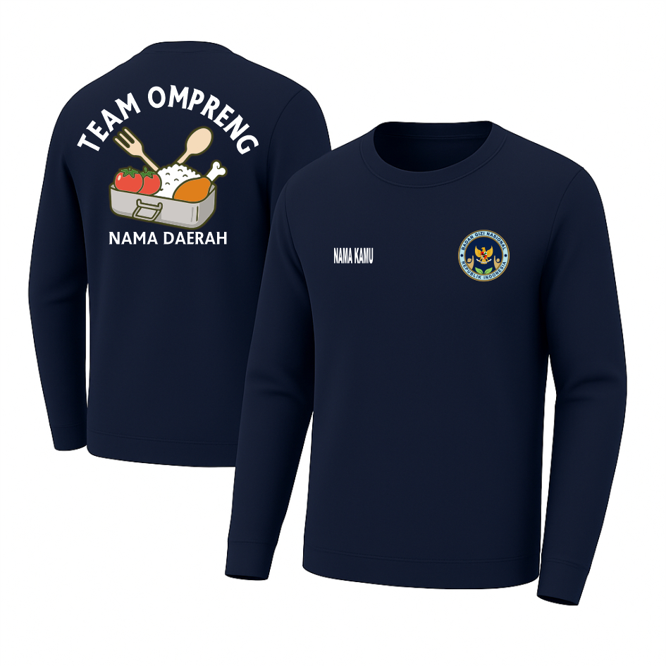 Jual Kaos Team Ompreng MBG – Makan Bergizi Gratis | Bisa Custom Nama ...