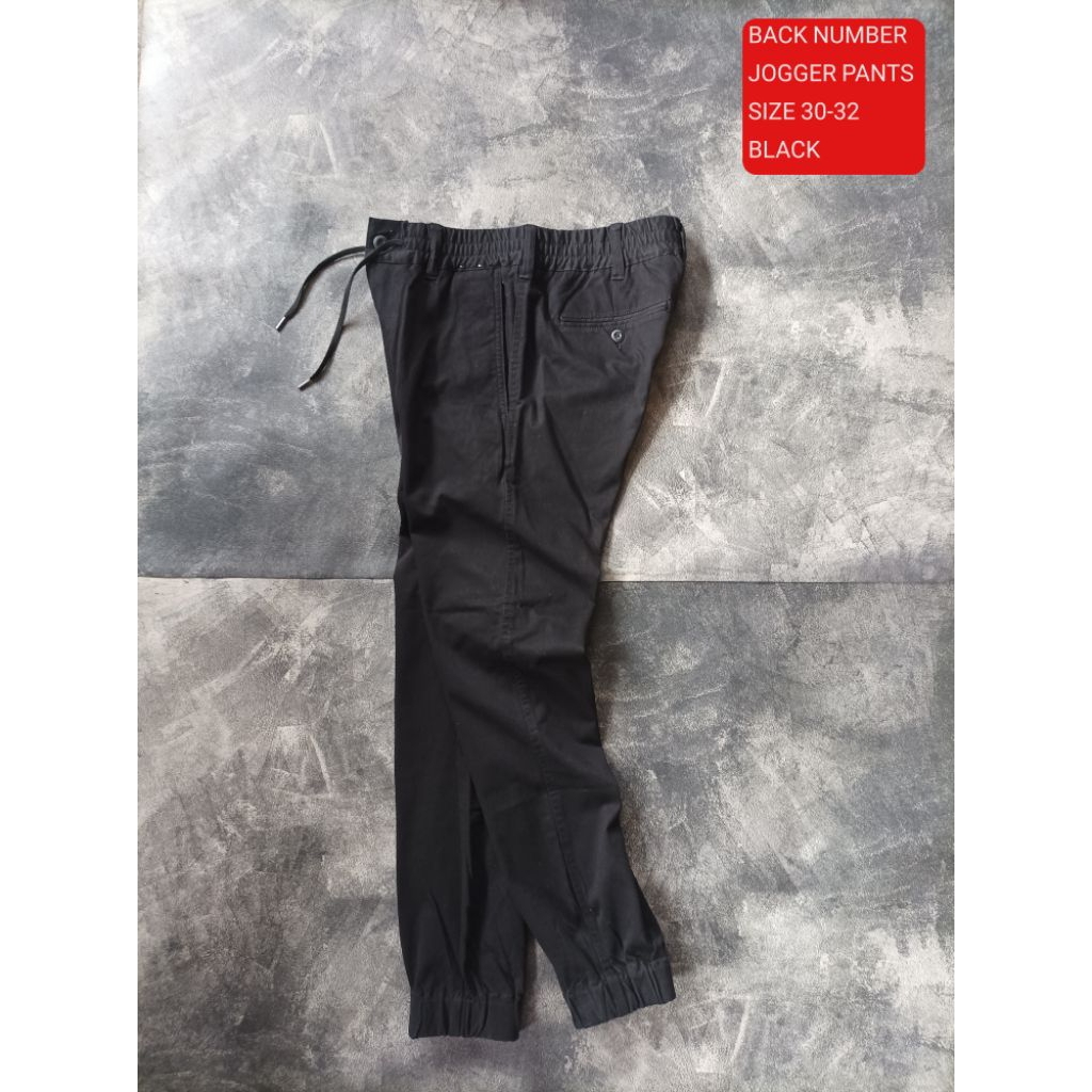 Jual JOGGER PANTS / BACK NUMBER JOGGER ( SIZE 30-32 MUAT ) | Shopee ...