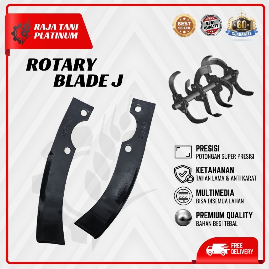 Jual Rotary Blade J / Mata Pisau Traktor / Pisau Cultivator Baja Tebal ...
