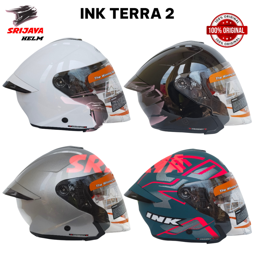 Jual HELM INK TERRA 2 ALL VARIAN ORIGINAL 100% | Shopee Indonesia
