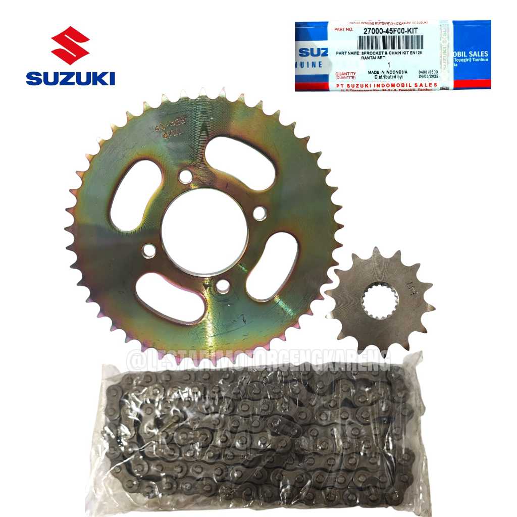 Jual SUZUKI GEARSET GIRSET GEAR KOMPLIT PLUS RANTAI THUNDER 125 OLD ...