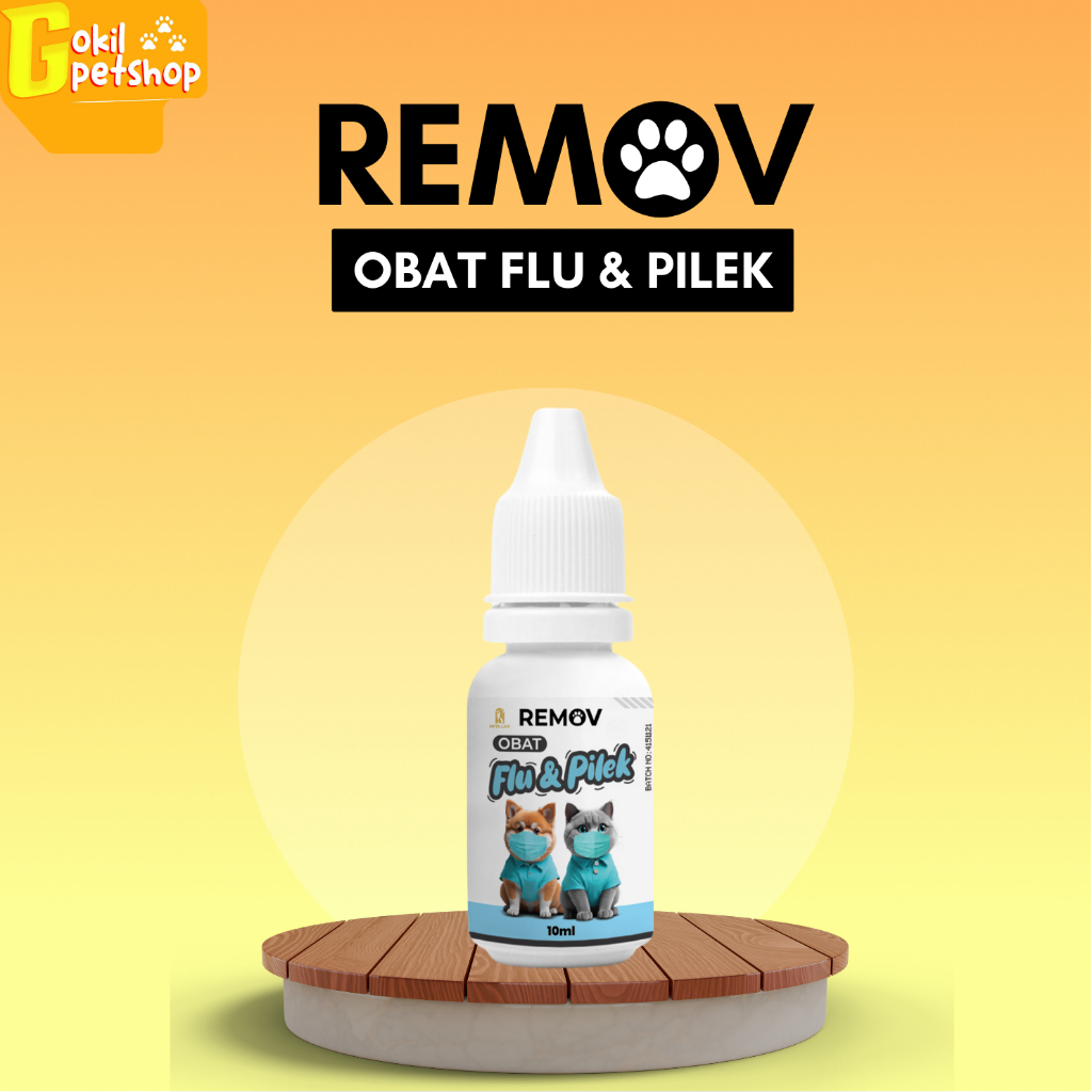 Jual REMOV Obat Flu Dan Pilek Kucing / Anjing Efektif dan Ampuh 10ml ...