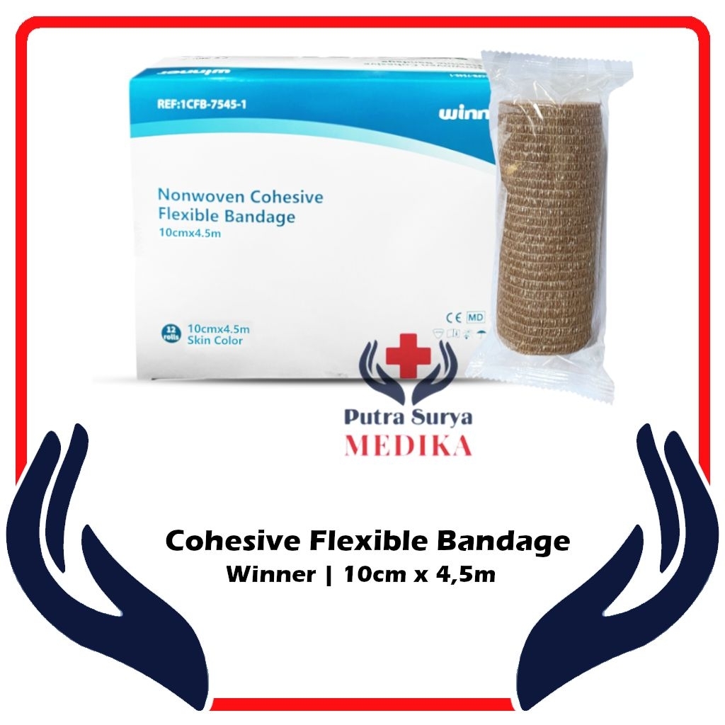 Jual Cohesive Flexible Bandage Non Woven Winner Perban Elastis Wrist ...