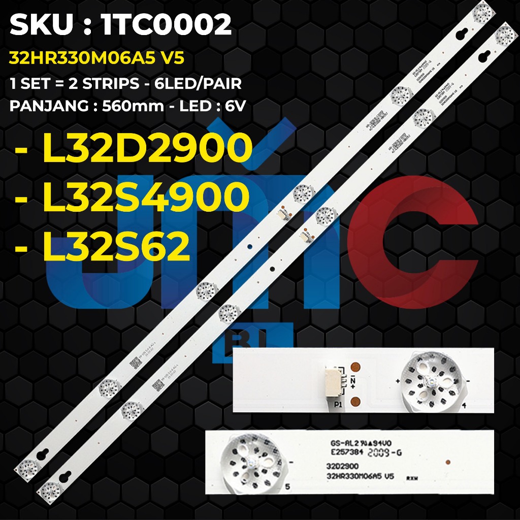 Jual Backlight TV TCL 32Inch L32D2900 L32S62 L32S4900 32D2900 32S62 ...