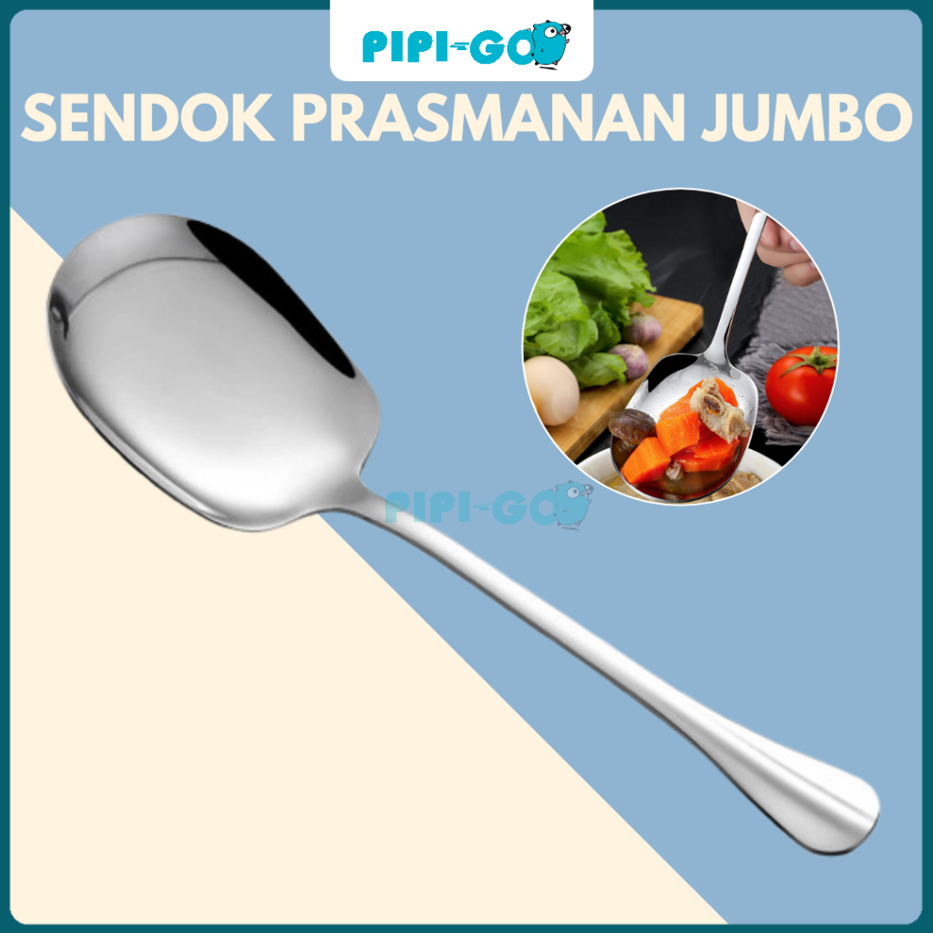 Jual PPG Sendok Sayur Ukuran Besar Jumbo Stainless Steel Saji Prasmanan ...