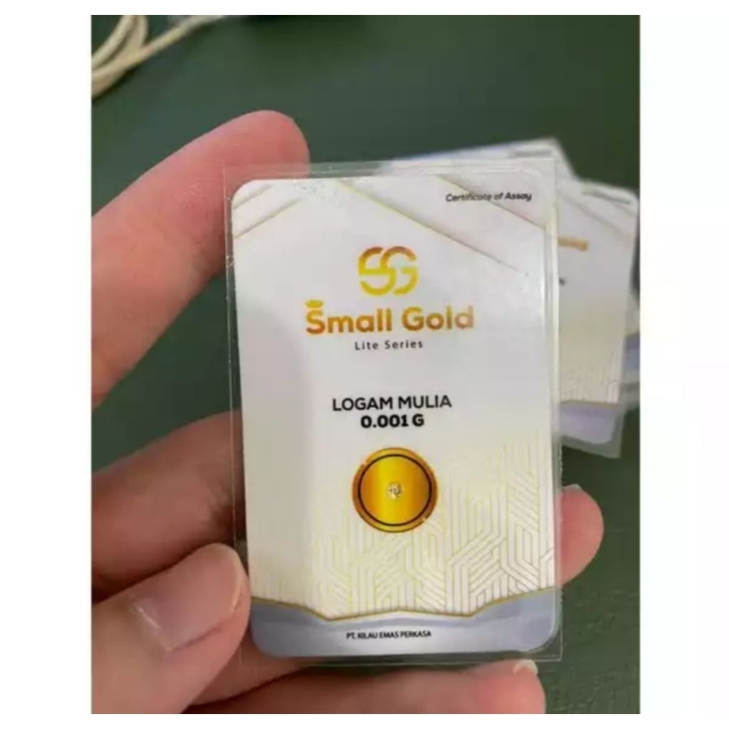 Jual Emas mini Gold asli, small gold logam mulia, 0,001 gram, anti ...