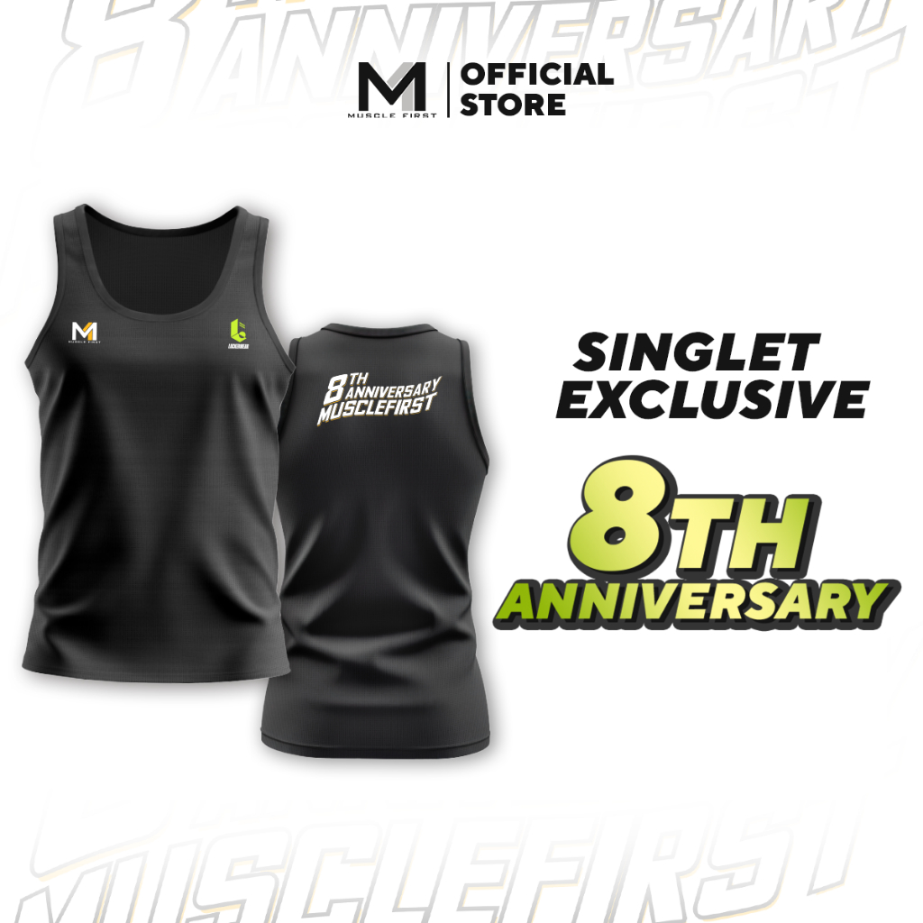 Jual Singlet Muscle First Exclusive 8th Anniversary Dry Fit Anti ...