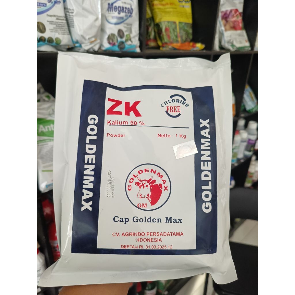 Jual Pupuk ZK Kalium 50 % Cap Goldenmax Kemasan 1 KG | Shopee Indonesia