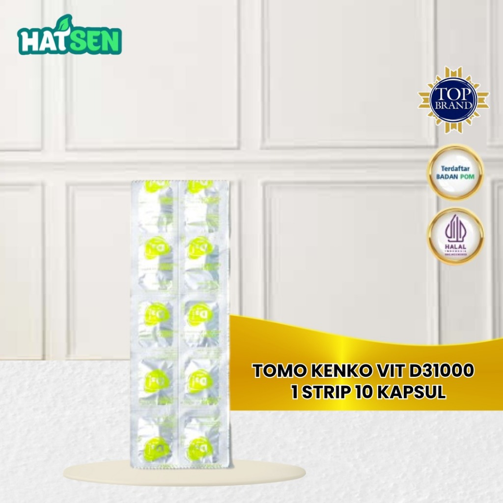Jual Tomo Kenko Vitamin D3 1000 IU Kemasan Strip 10 Kapsul | Shopee ...