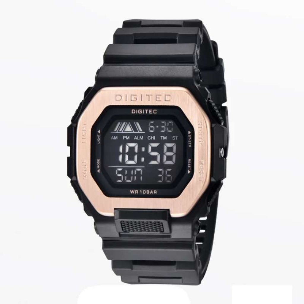 Jual Digitec 5050 BRG.4B hitam gold jam tangan Pria | Shopee Indonesia
