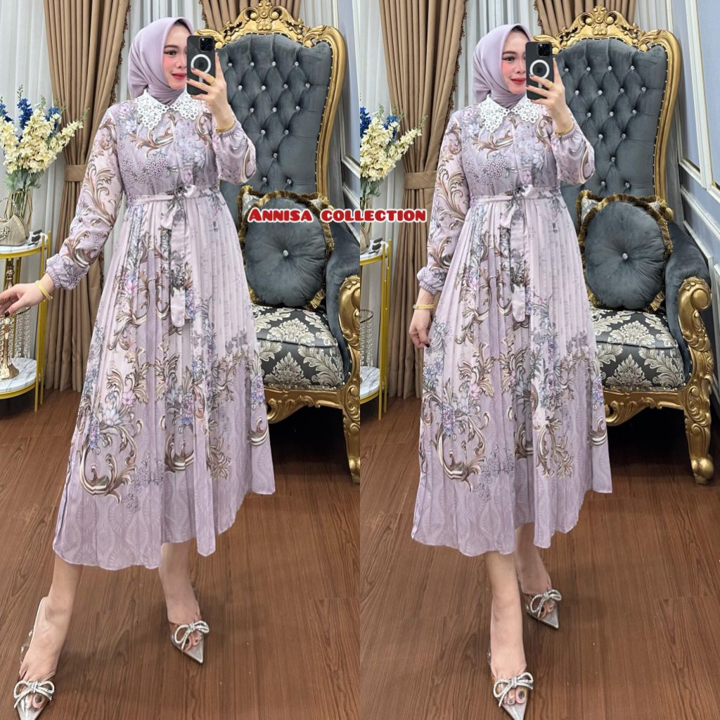 Jual MIDI DRESS CERUTY BABYDOL FULL FURING/MIDI DRESS CERUTY BABYDOLL ...