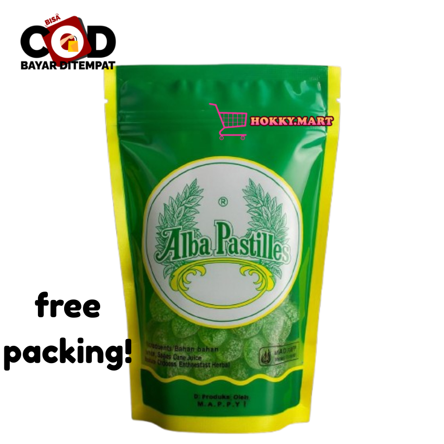 Jual (HOKKY) permen ALBA PASTILLES 100gr / alba pastiles / permen kayu ...