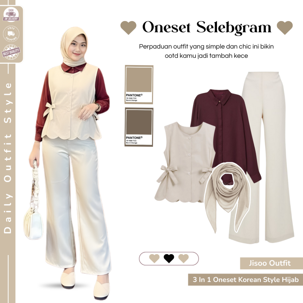 Jual Ootd Koreans Hangout ( Bella Square + Vest + Kemeja + Cutbray ...