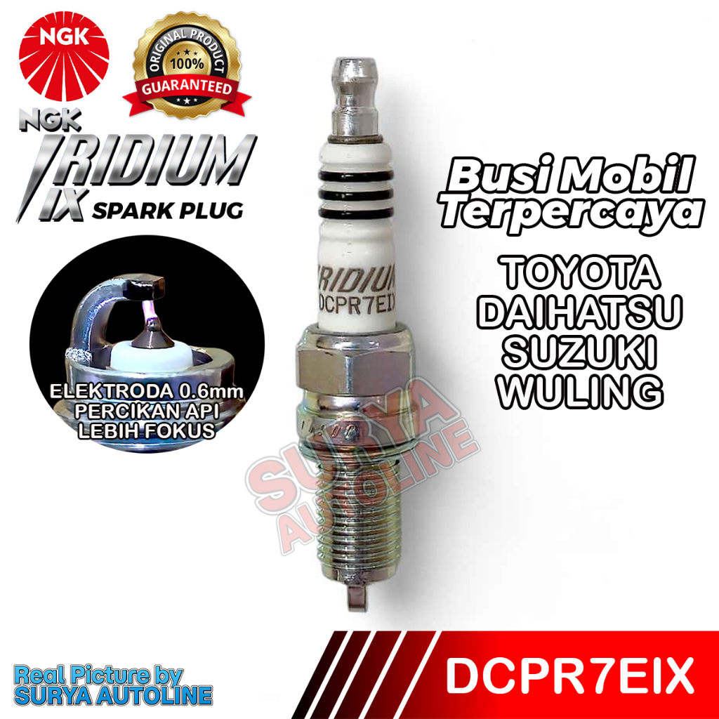 Jual BUSI MOBIL NGK ORIGINAL IRIDIUM IX DCPR7EIX UNTUK TOYOTA DAIHATSU ...
