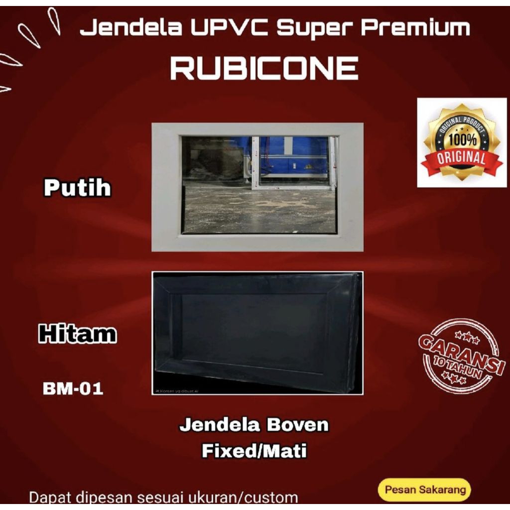 Jual Jendela UPVC RUBICONE Bovenlight Kaca Mati Erba BM01 | Shopee ...