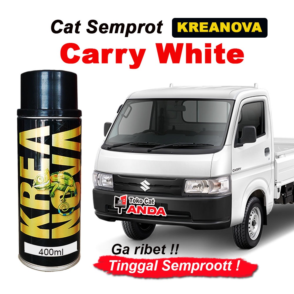 Jual Kreanova Spray Paint Cat Semprot Putih Carry 400ml NC - Cat Carry ...