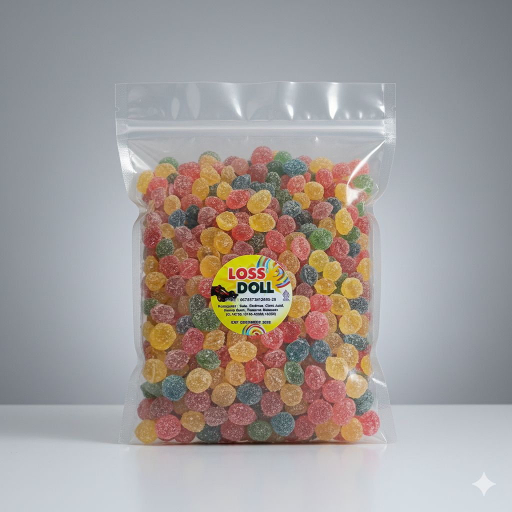 Jual Permen Fruity Ball mix kemasan 500 gram dan kemasan 250 gram ...