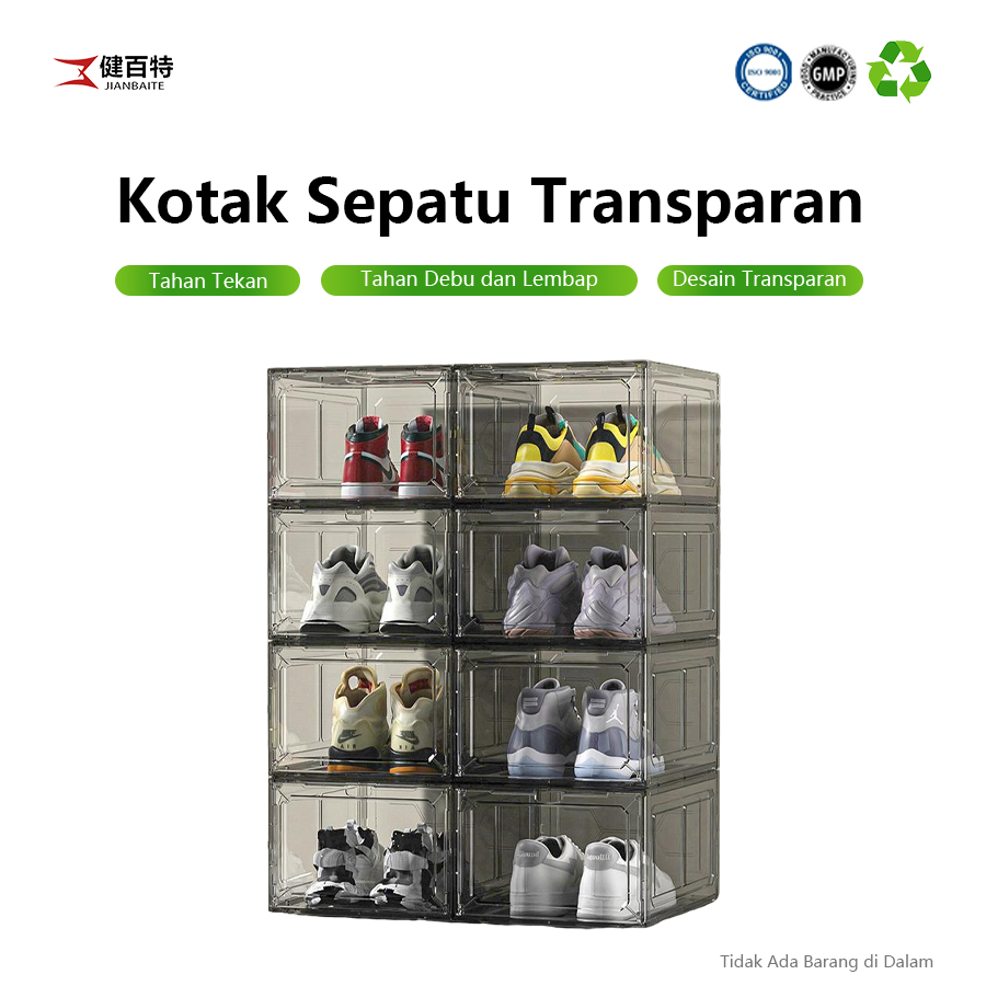 Jual Paket 5/10 Kotak Sepatu Transparan Akrilik Ukuran Besar Tempat ...