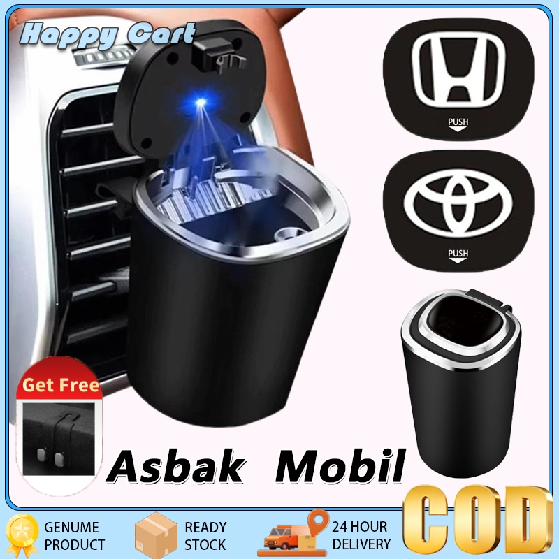 Jual [COD] Car Ashtray /Asbak Mobil LED Portabel/ Asbak plastik ABS ...