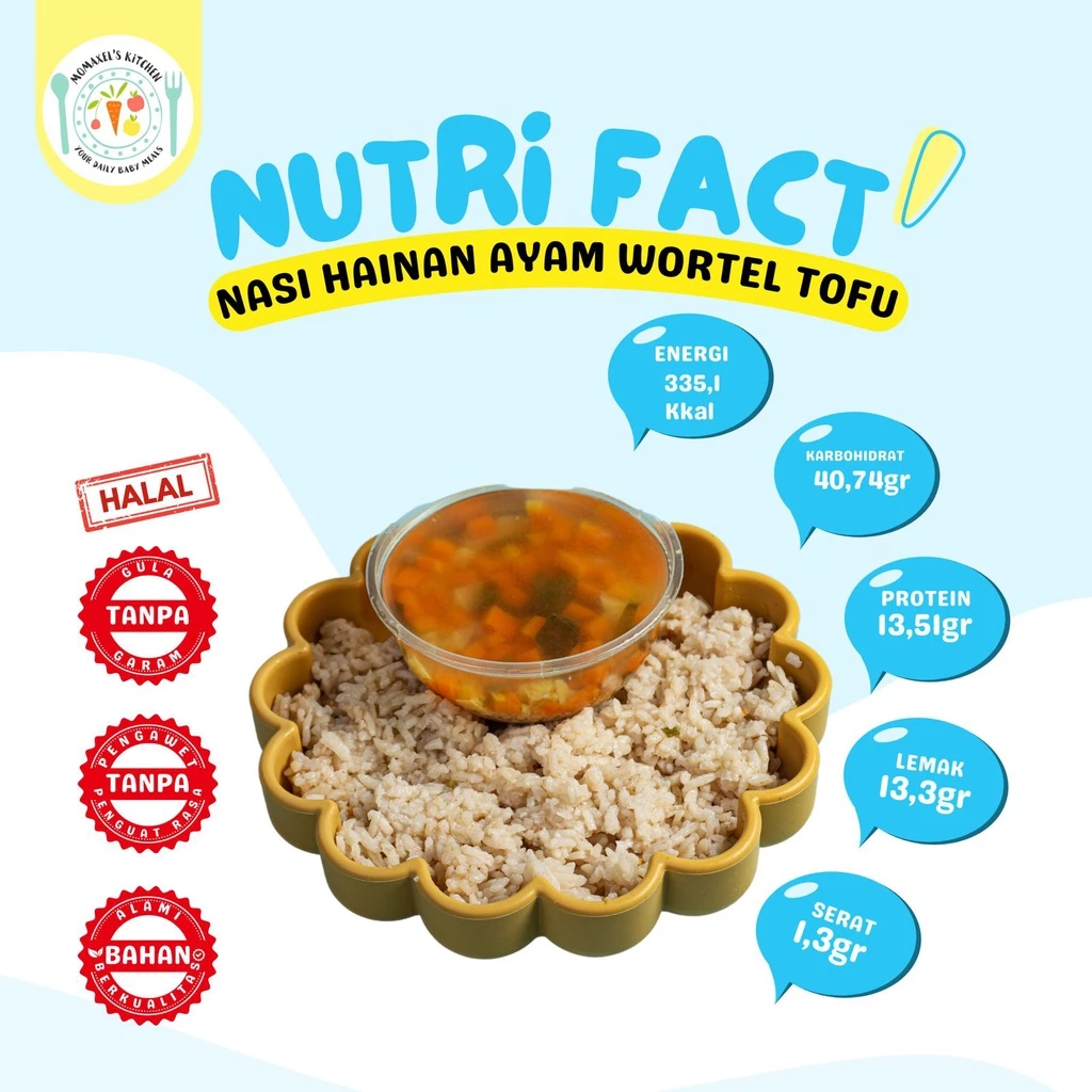 Jual NASI HAINAN KUAH AYAM + WORTEL TOFU (CATERING MAKANAN BAYI MPASI ...