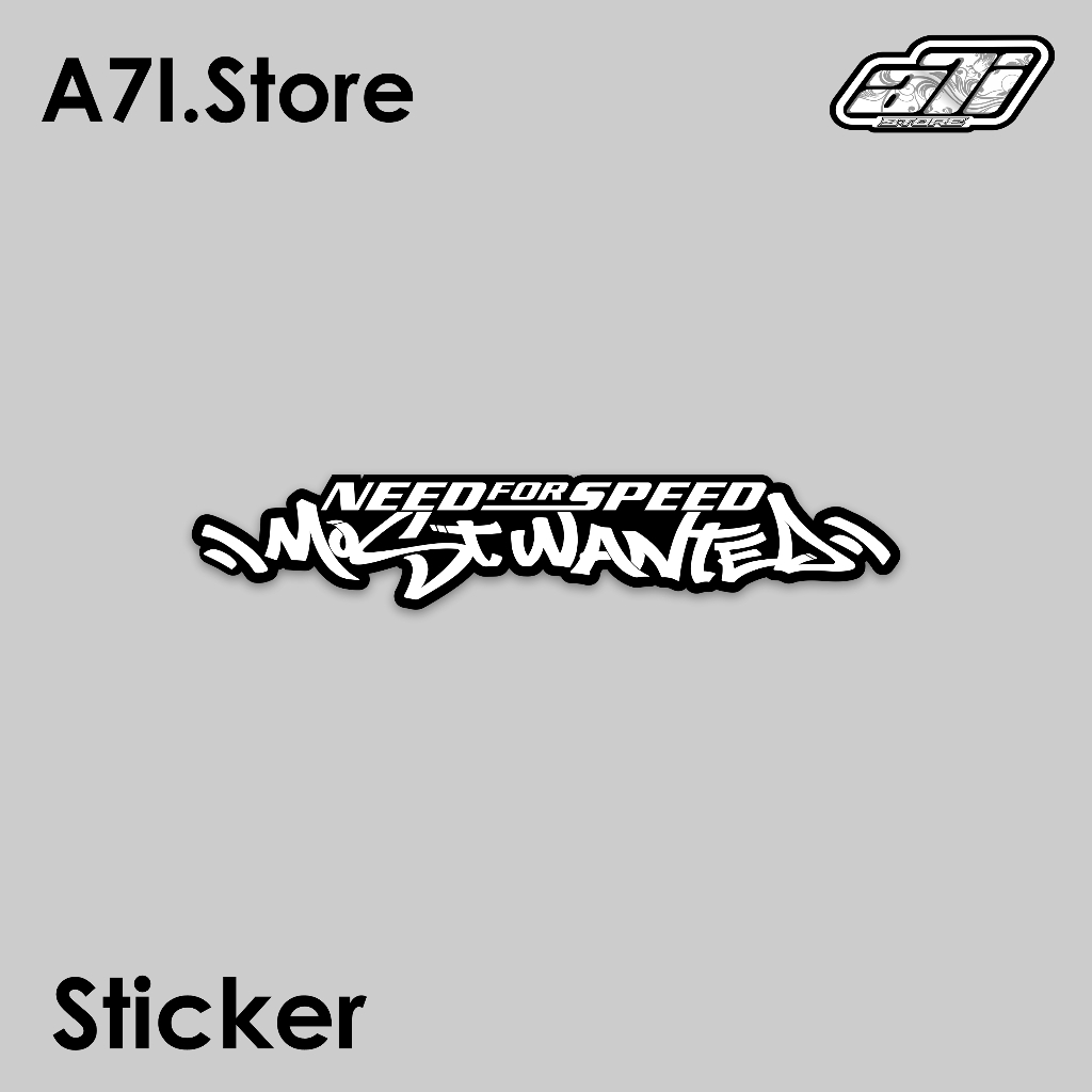 Jual Sticker Need For Speed Most Wanted Vinyl Glossy Sticker Variasi ...