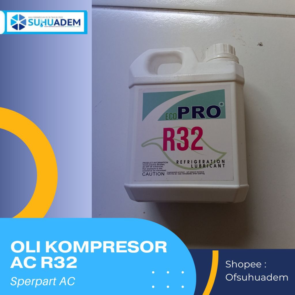 Jual Oli Kompresor AC R32 1Liter EcoPro | Shopee Indonesia