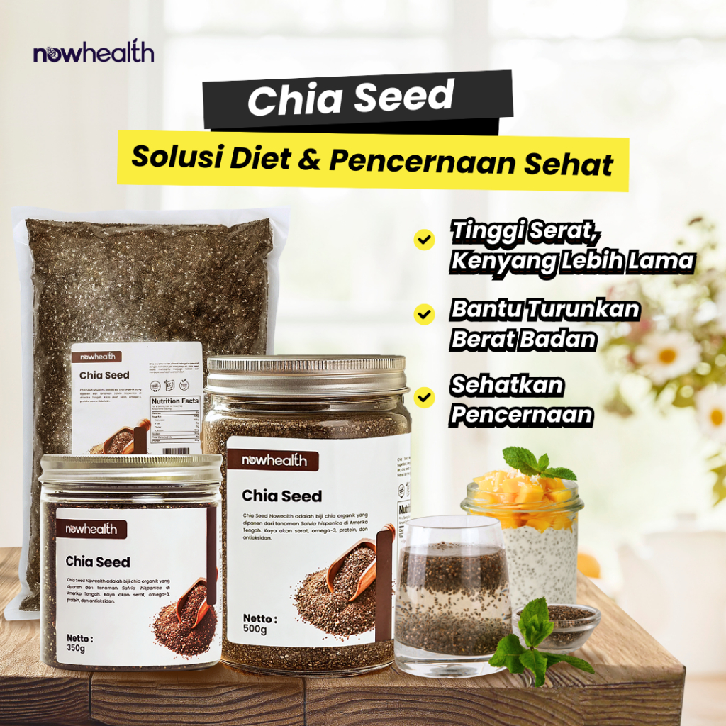 Jual Chia Seed 500 gr Organik Biji Chiaseed Hitam Mexico Premium ...