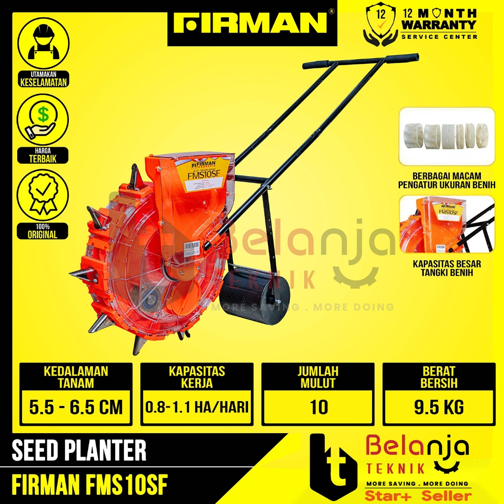 Jual Alat Tanam Benih Manual FIRMAN FMS 10 SF Alat Sebar Bibit FMS10SF ...
