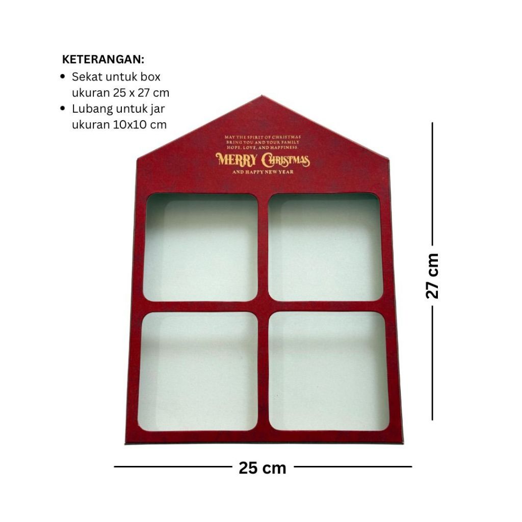 Jual Sekat Box Jar / Pembatas Box Natal / Sekat Kotak Kue Kering Toples ...