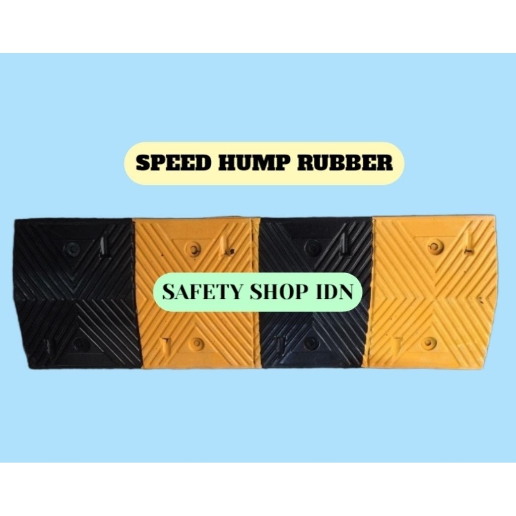 Jual Speed hump rubber 1 meter / Polisi tidur rubber 1 meter tinggi 4 ...