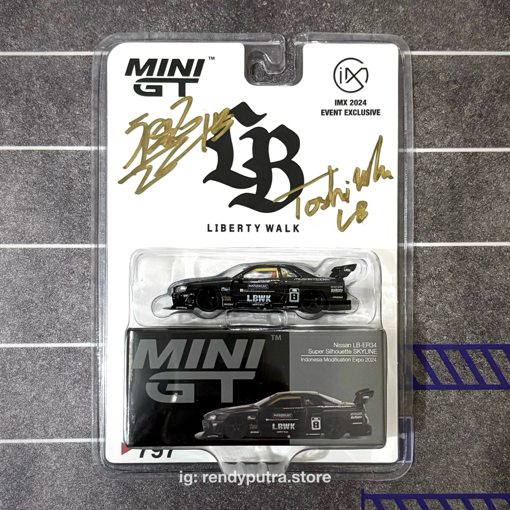 Jual MINI GT Nissan Skyline LB-ER34 Super Silhouette Liberty Walk Event ...