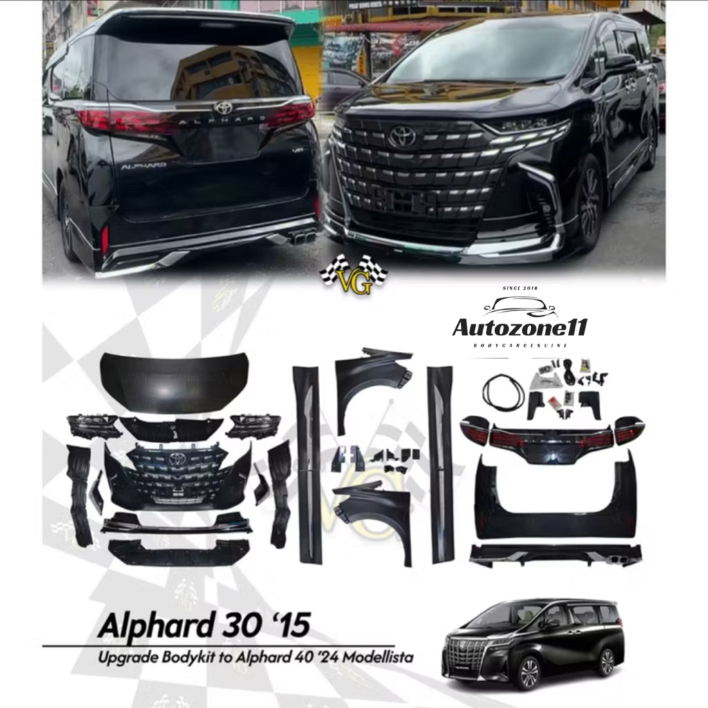 Jual Bodykit Alphard 30 Upgrade Alphard 40 Body Kit Alphard 2015-2023 ...