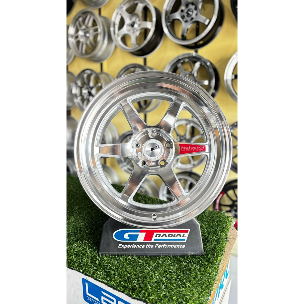 Jual velg ssr profesor r18 full polish pcd 5x114 lebar 9,5 kondisi baru ...
