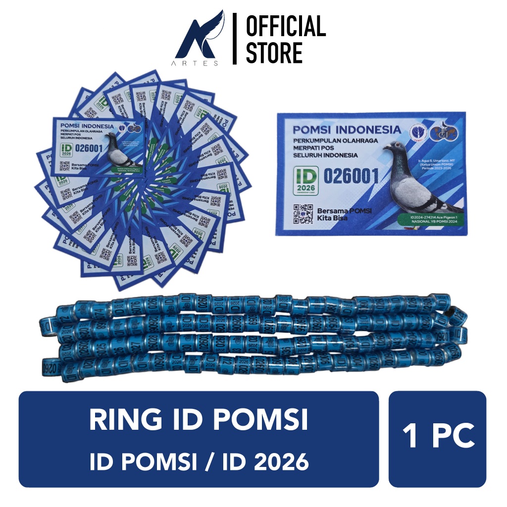 Jual POMSI RING BURUNG MERPATI ID 2026 26 ID Cincin Burung Japati ...