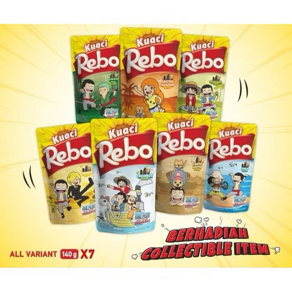 Jual Kuaci Rebo 140 g rasa Original, milk / susu, salted caramel, green ...