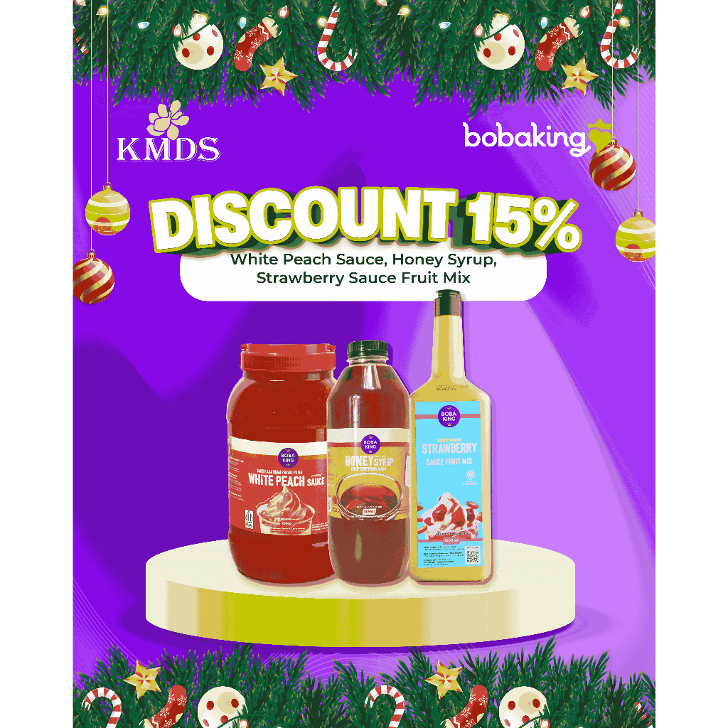 Jual BOBAKING White Peach Sauce 2,3 KG | Shopee Indonesia