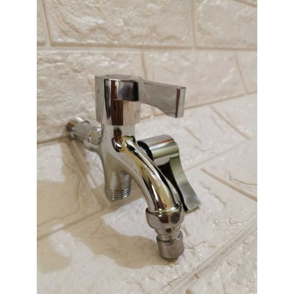 Jual Keran Cabang Shower Mandi Double/Kran air Shower Stainless FS ...