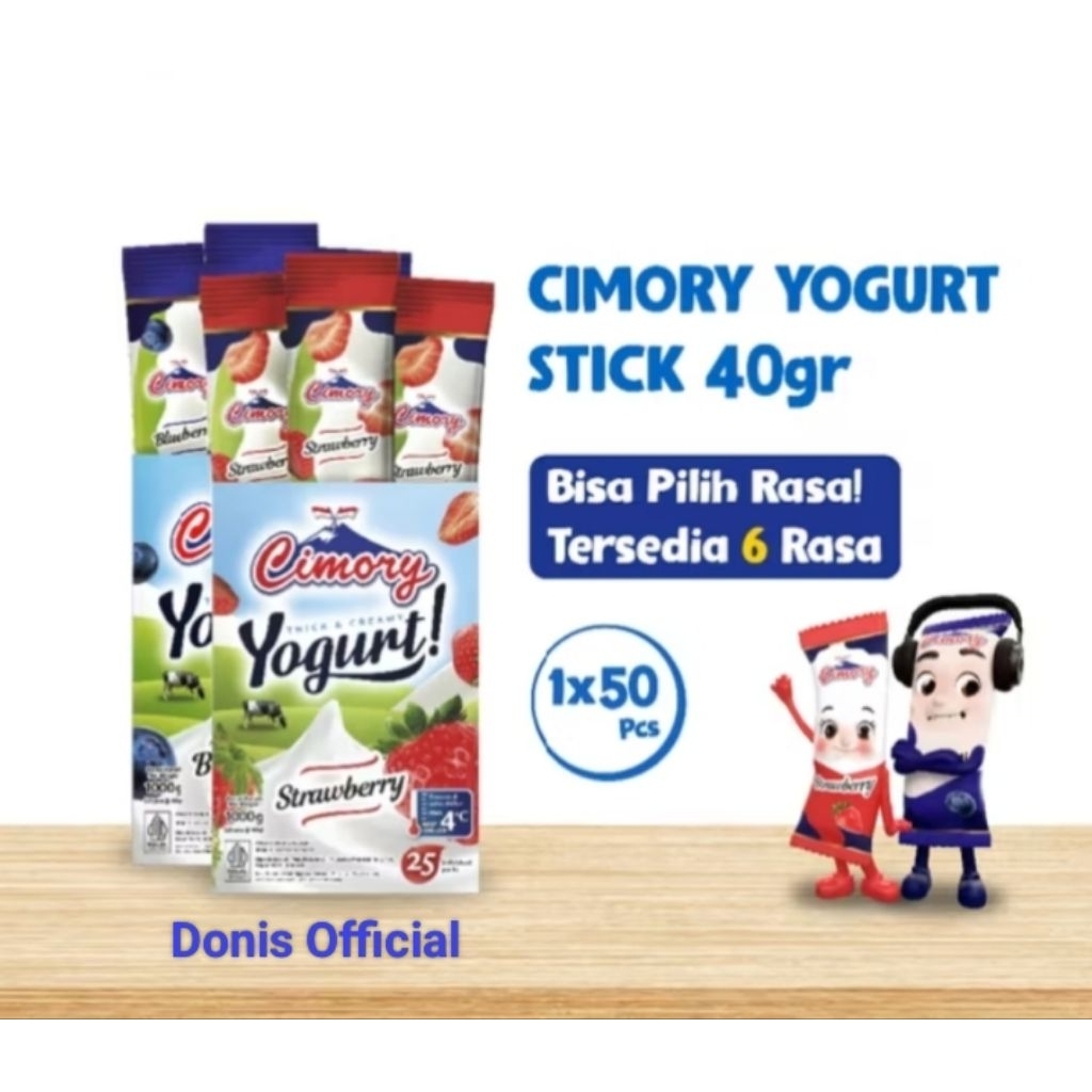 Jual Cimory Yogurt Stik 40 gram isi 50 pcs Cimory 30 gram | Shopee ...